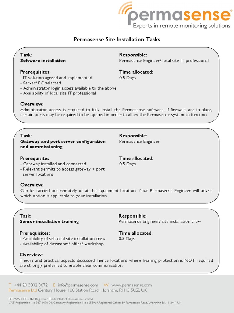 Overview - Permasense Onsite Activities v1.0 | Download Free PDF ...