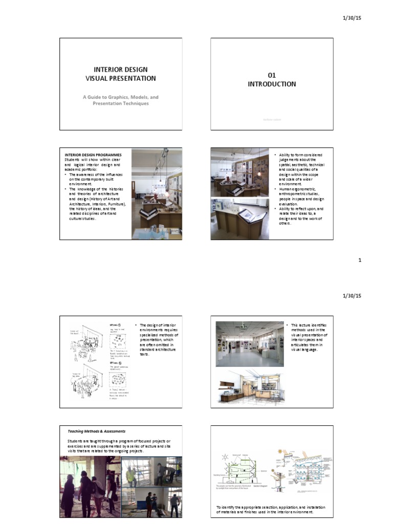 Interior Design Visual Presentation 01: A Guide To Graphics, Models ...