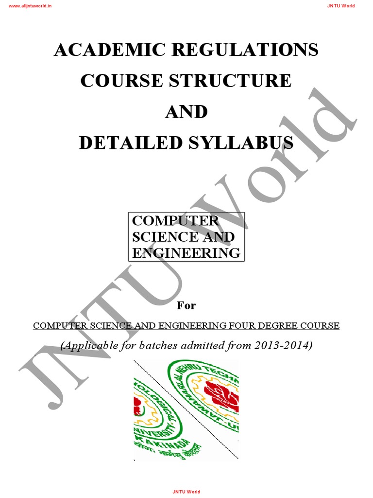 Jntuk Cse r13 Syllabus | PDF | C (Programming Language) | Corrosion