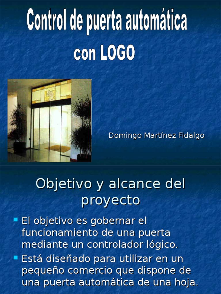 Control de Puerta Automática Con LOGO | PDF