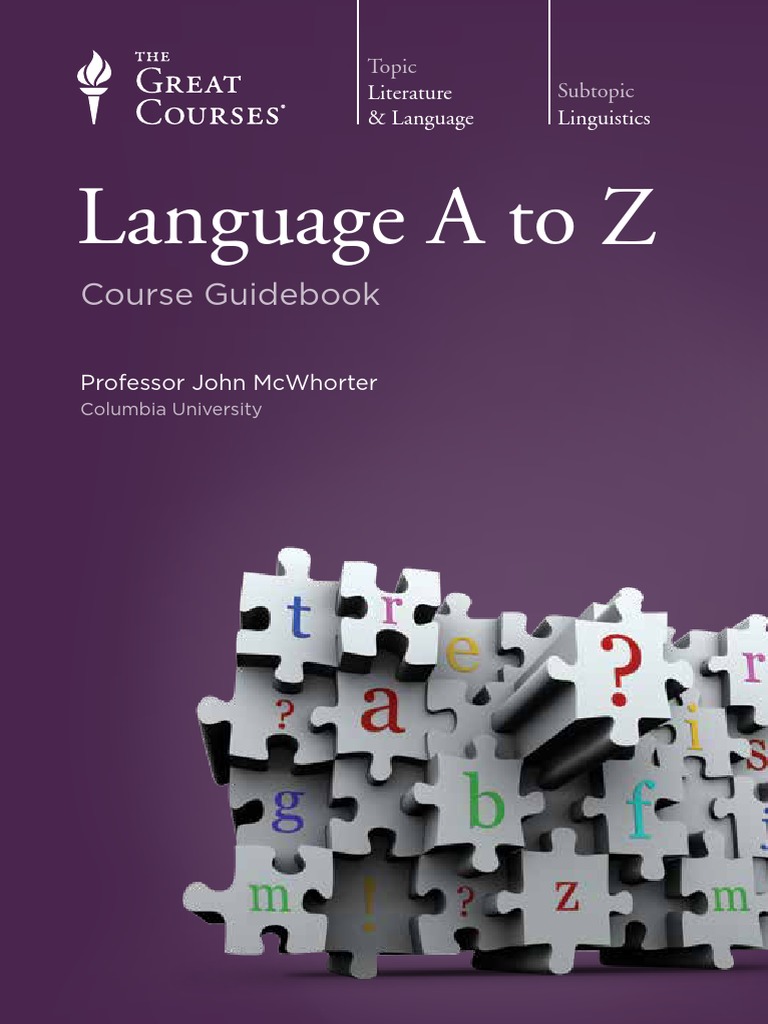 McWhorter, John - Language A To Z Guidebook PDF | PDF | Linguistics | Semiotics