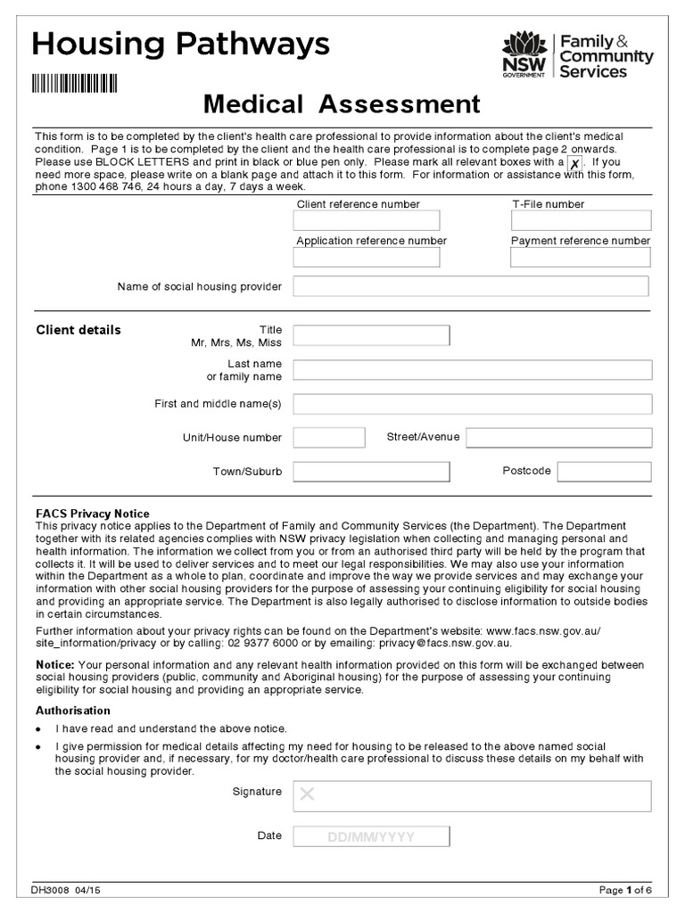 Nursing Home 3008 Form Instructions | PDF | Caregiver | Privacy