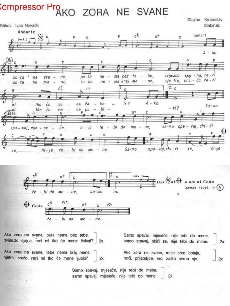 Ako Zora Ne Svane | PDF