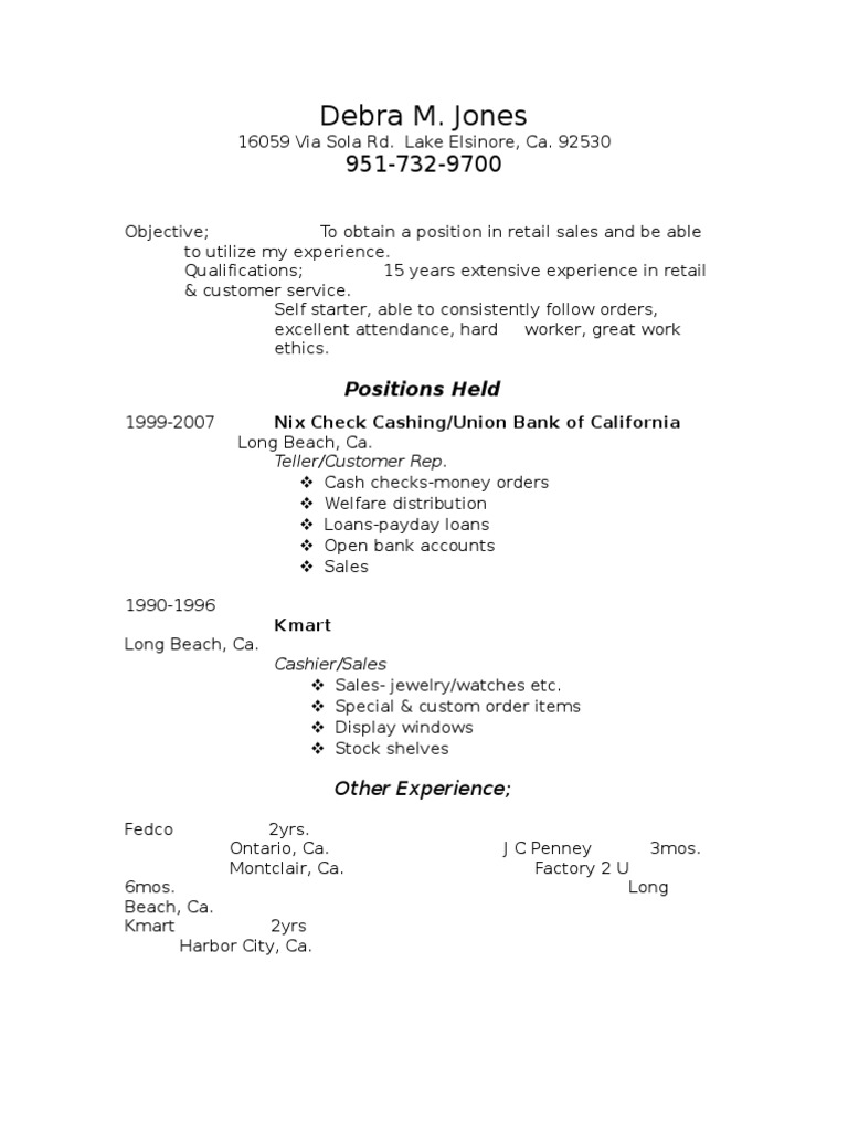 Kmart Check Cashing Experience | PDF