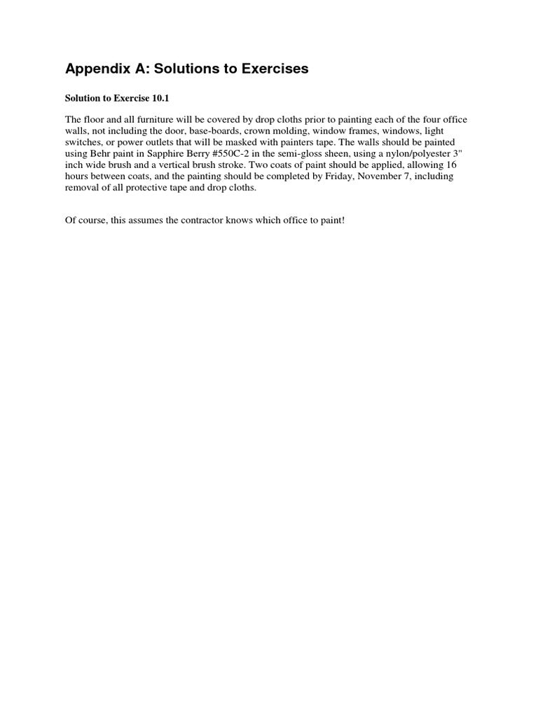Appendix A Exercise 10 | PDF