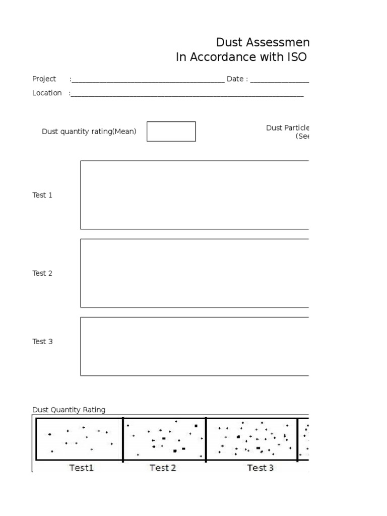 Dust Assessment in Accordance With ISO 8502-3 | PDF