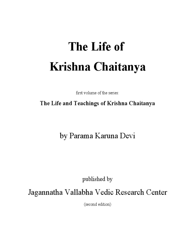 Life of Krishna Chaitanya | PDF | Vaishnavism | Krishna