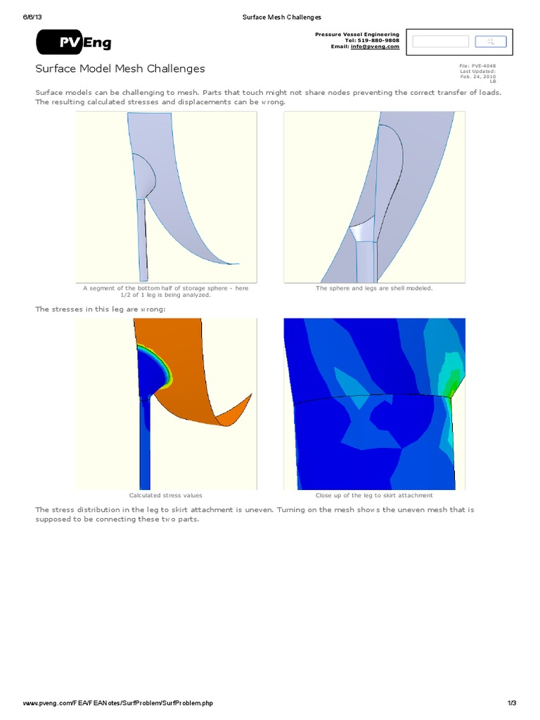 Surface Mesh Challenges | PDF