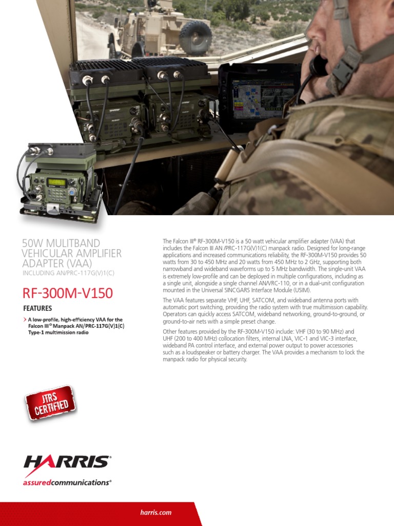 RF-300M-V150_tcm26-9086 | Ultra High Frequency | Very High Frequency