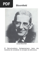 Teorías Lingüísticas de Bloomfield | PDF
