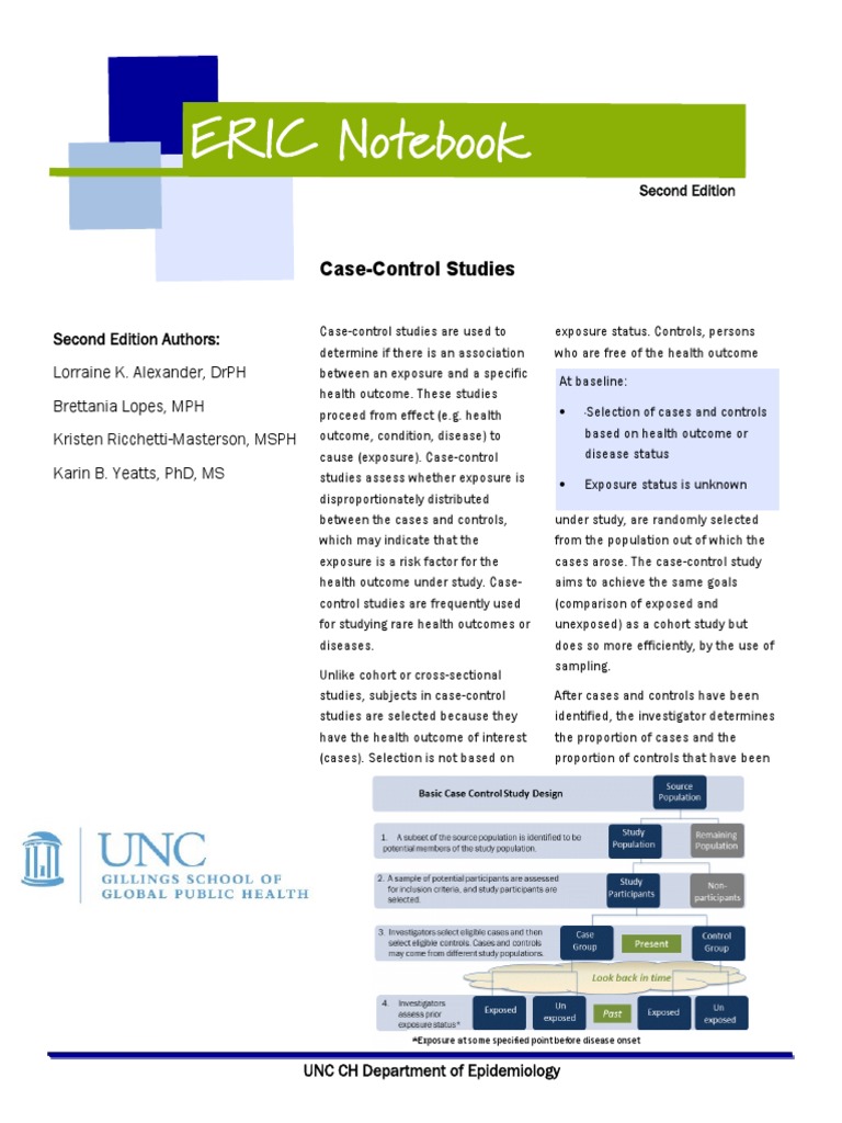 Case-Control Study Design Guide | PDF | Cohort Study | Odds Ratio
