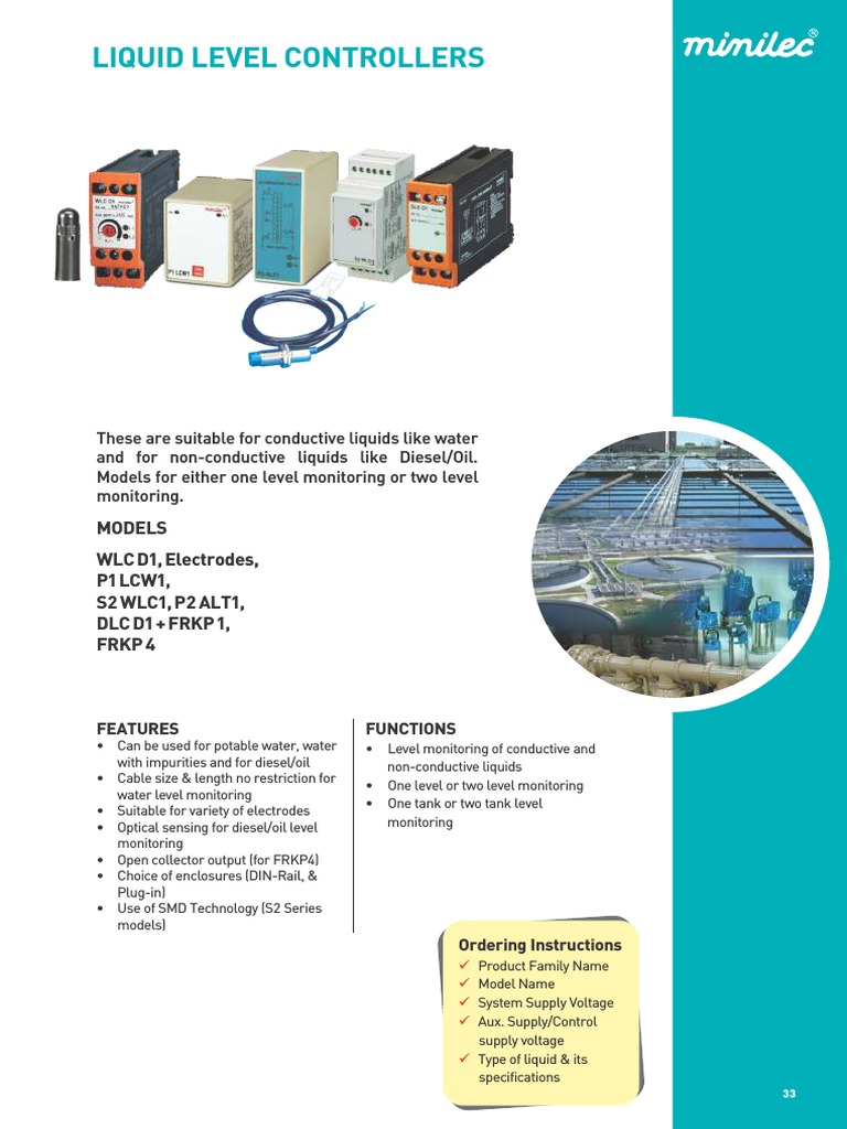 Liquid Level Controllers | PDF | Relay | Alternating Current