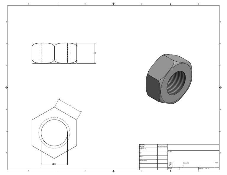 Drawn Checked QA MFG Approved DWG No Title | PDF