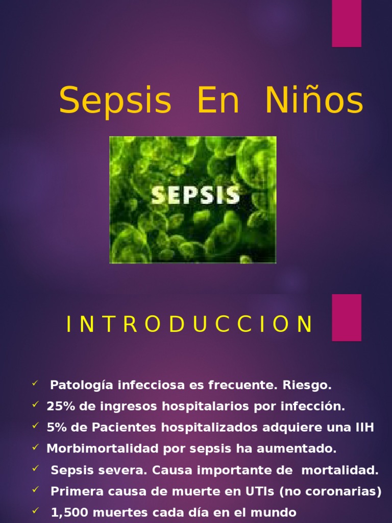 Sepsis en Niños: Diagnóstico y Riesgos | PDF | Septicemia ...