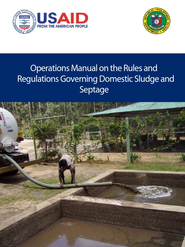 DOH Septage OpManual 8-21-08 | PDF | Septic Tank | Sewage Treatment