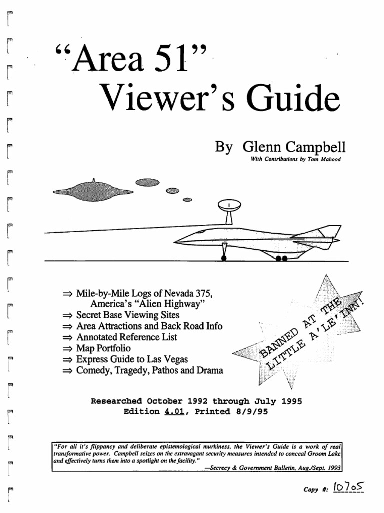 Searchable Area 51 Viewer's Guide | PDF | Unidentified Flying Object ...