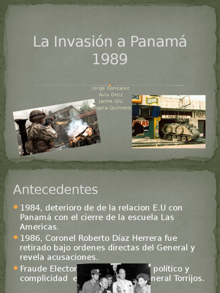 Invasión de EE. UU. a Panamá 1989 | PDF | Panamá | Conflictos