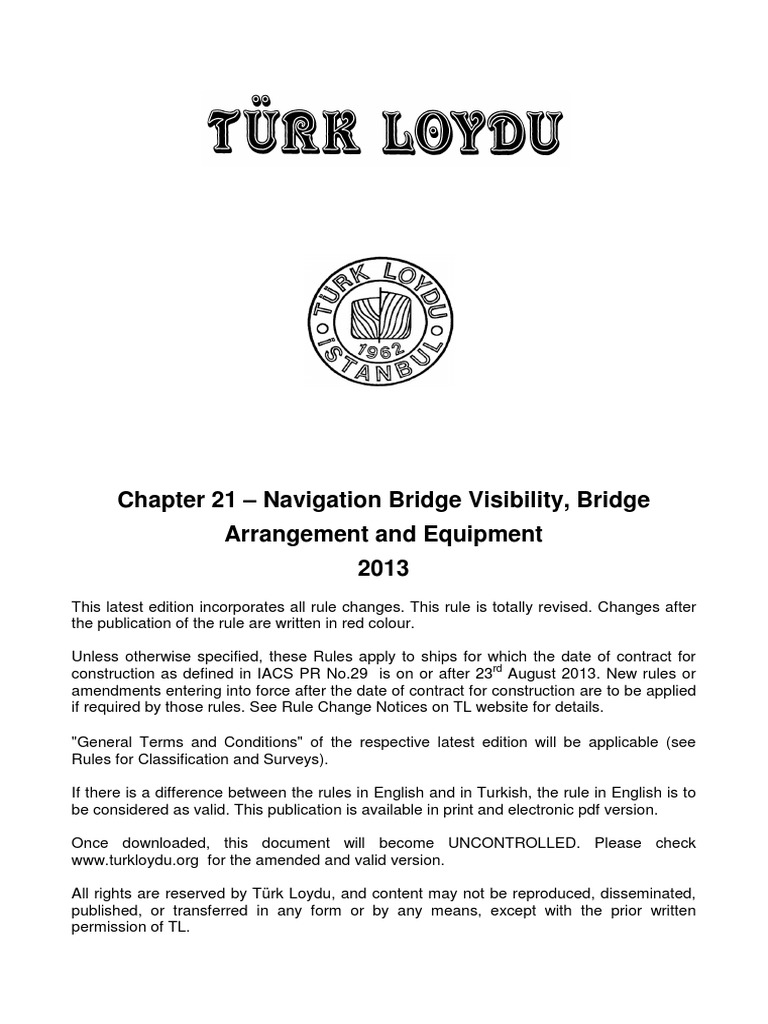 Chapter 21 Navigation Bridge Visibility Bridge Arrangement and ...
