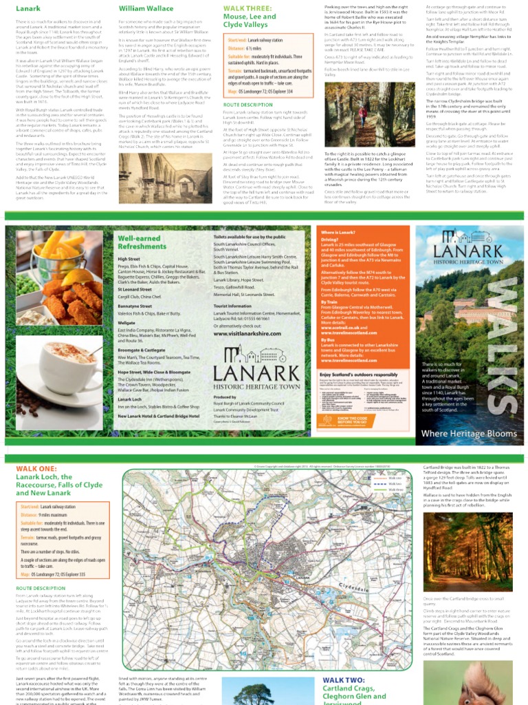 Lanark Three Walks Leaflet | PDF