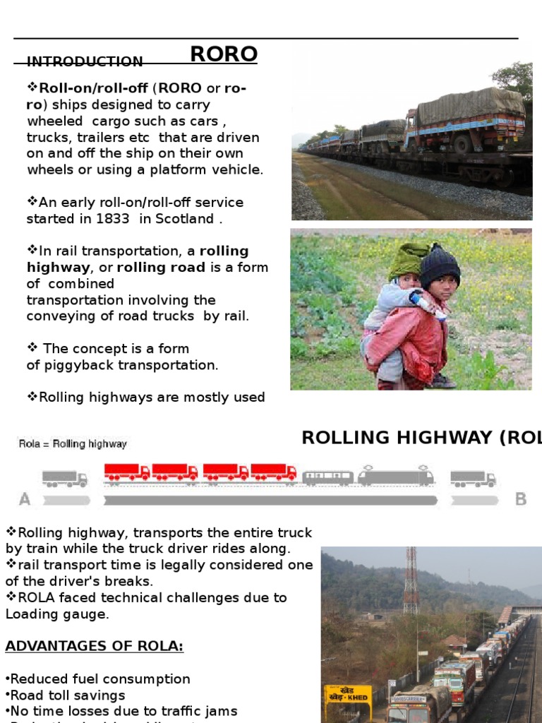 Roll-On/roll-Of (RORO or Ro-Ro) Ships Designed To Carry | PDF