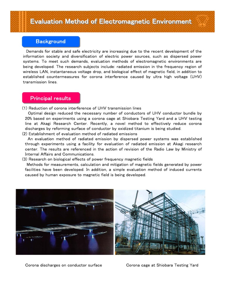 Evaluation Method of Electromagnetic Environment | PDF ...