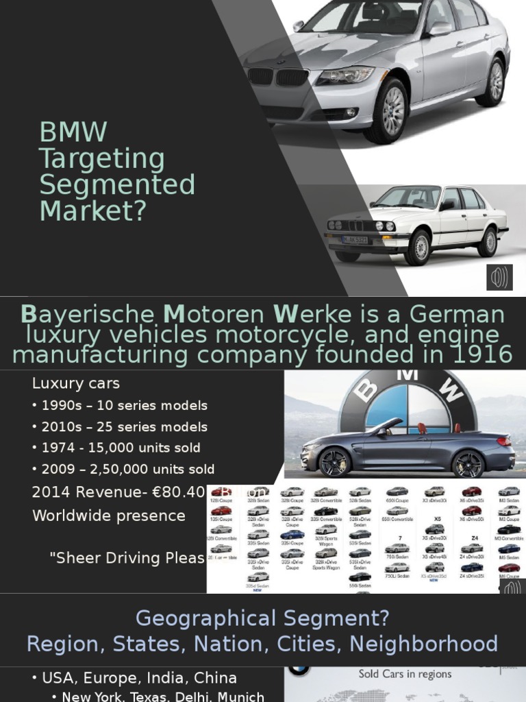Market Segmentation and Targeting With BMW | PDF | Luxury Vehicles | Bmw