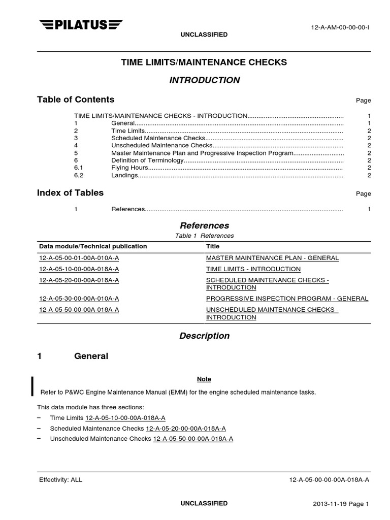 PC-12 AMM Chapter 05 31-05-2014 | PDF | Hvac | Fuselage