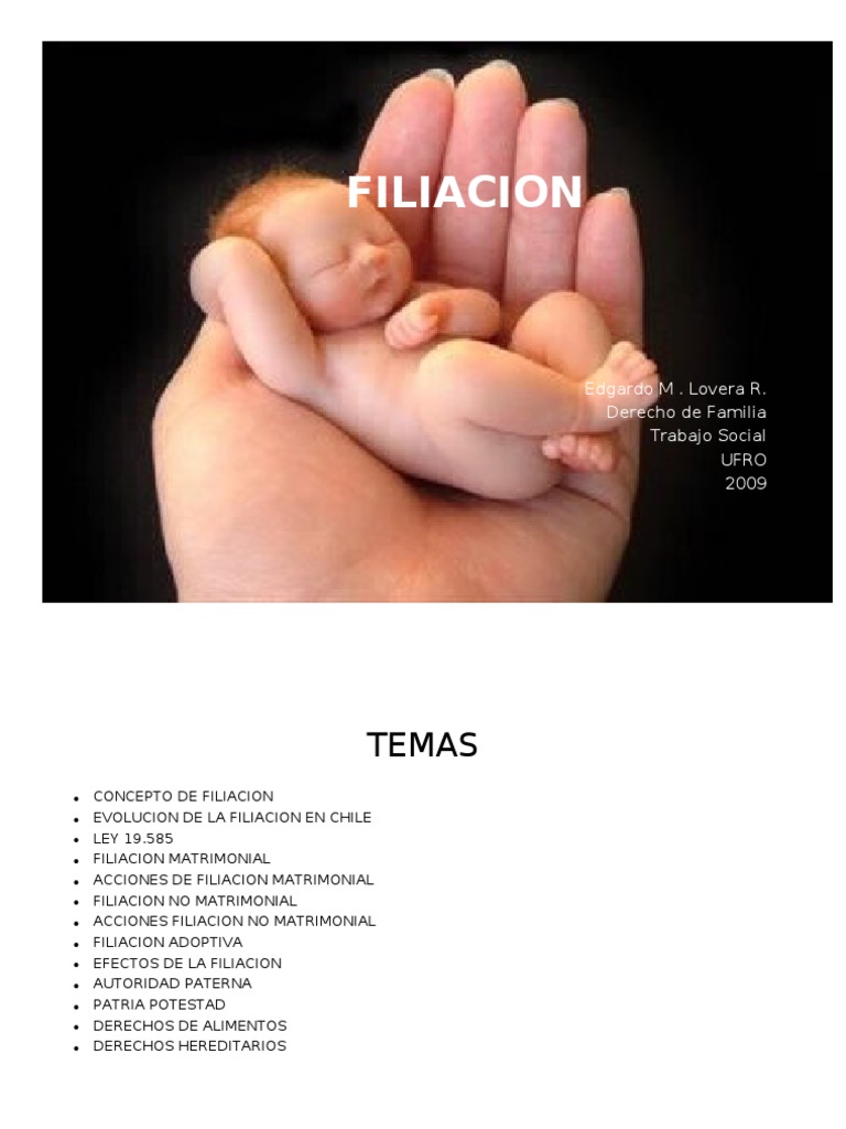 FILIACION | Adopción | Matrimonio