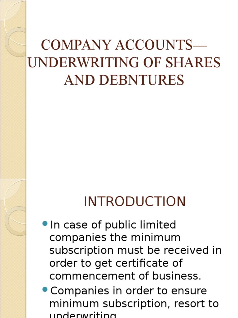 Understanding Share Underwriting Basics | PDF | Underwriting | Economic ...