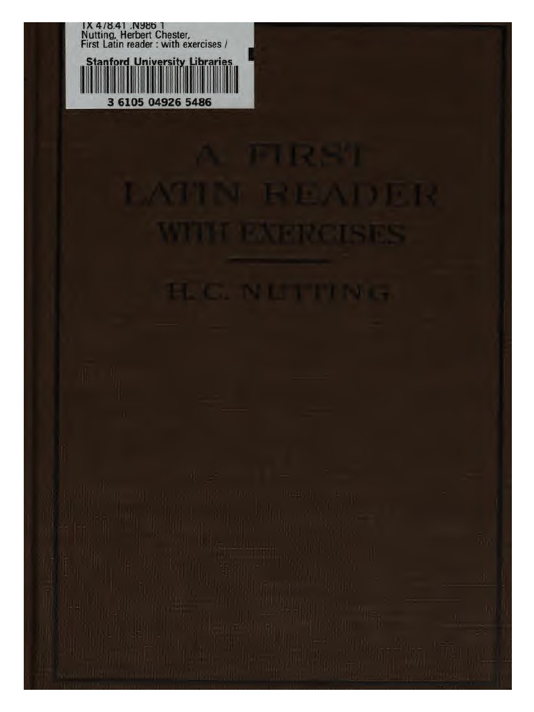 A First Latin Reader With Exercises | PDF