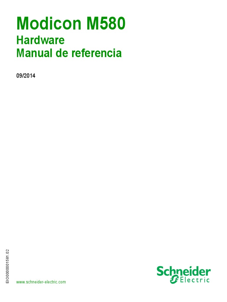 Modicon M580 | PDF | USB | Unidad Central de procesamiento