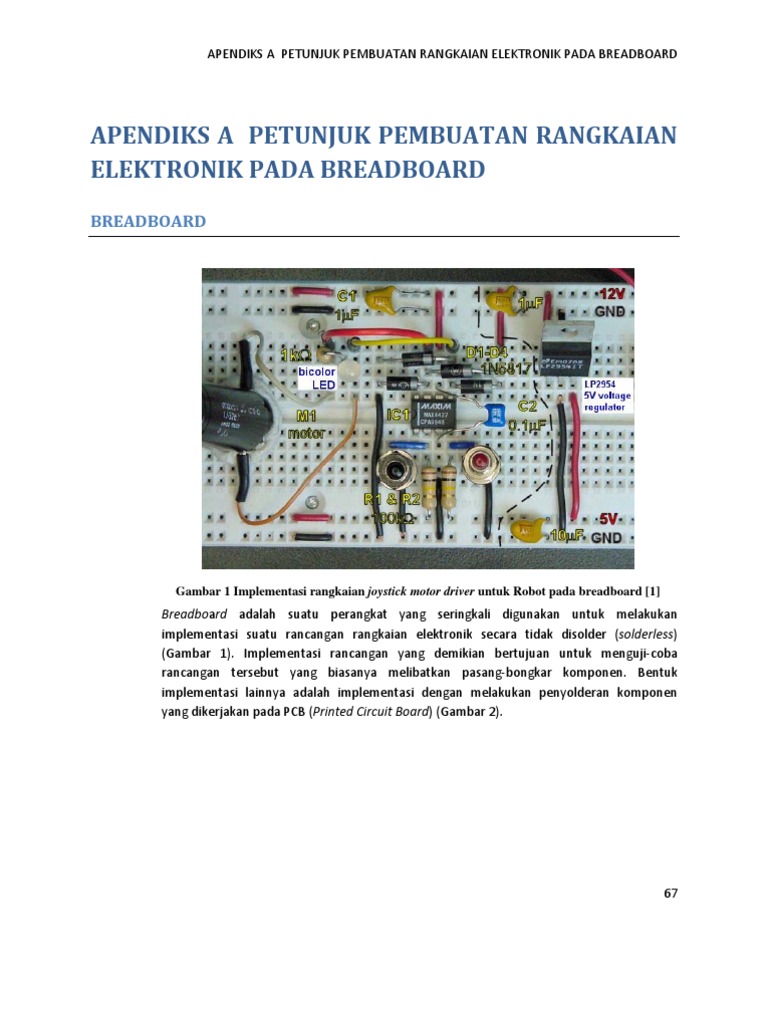 Pembuatan Rangkaian Elektronik Pada Breadboard | PDF