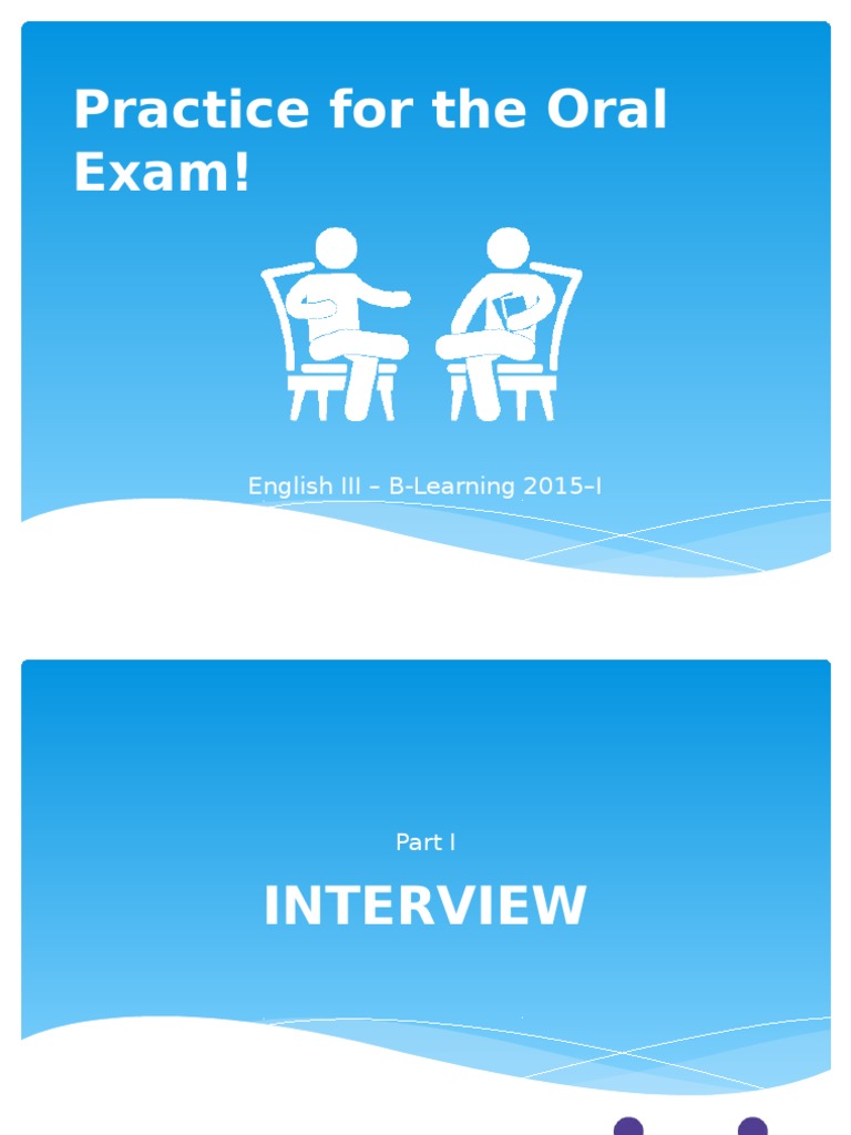 Oral Exam Practice Guide for English III | PDF | Leisure