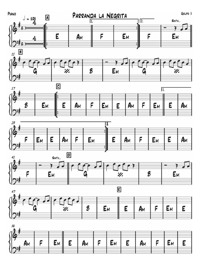 Grupo 5 - Parranda La Negrita | PDF