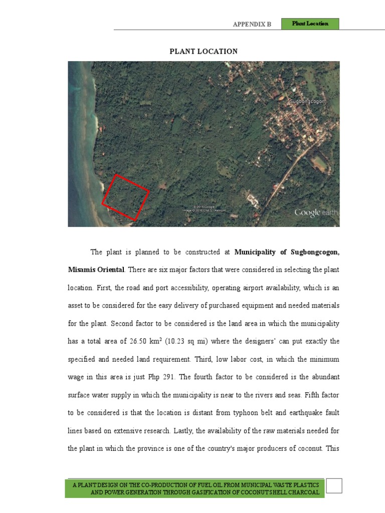 Plant Location: Appendix B | PDF
