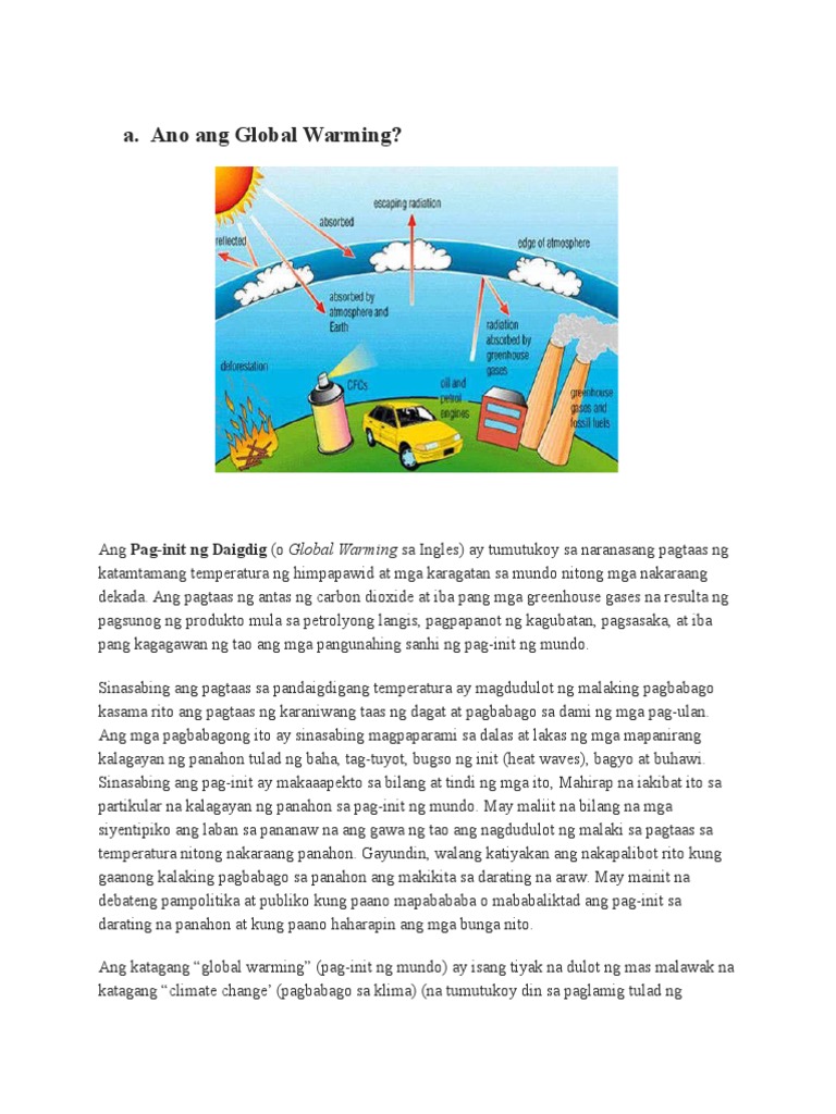 Ano Ang Global Warming | PDF Ano Ang Global Warming | PDF