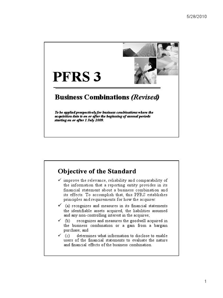 PFRS 3 Business Combinations | PDF | Mergers And Acquisitions | Equity ...