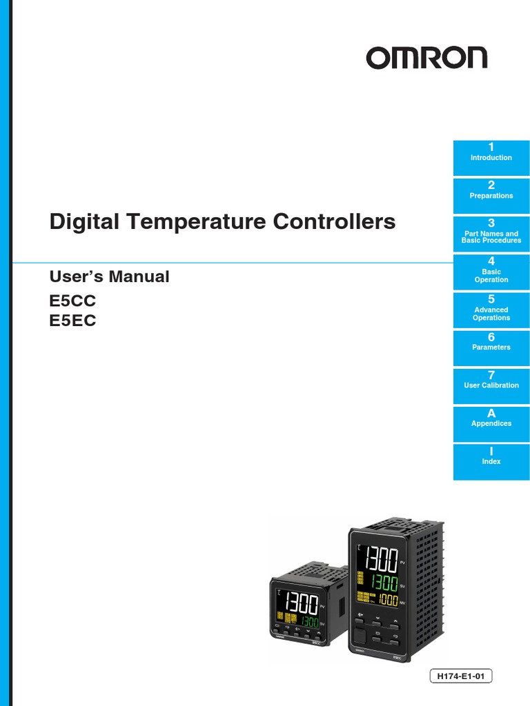 Programación de Control de Temperatura OMRON, Modelo E5CC-E5EC | PDF | Relay | Power Supply