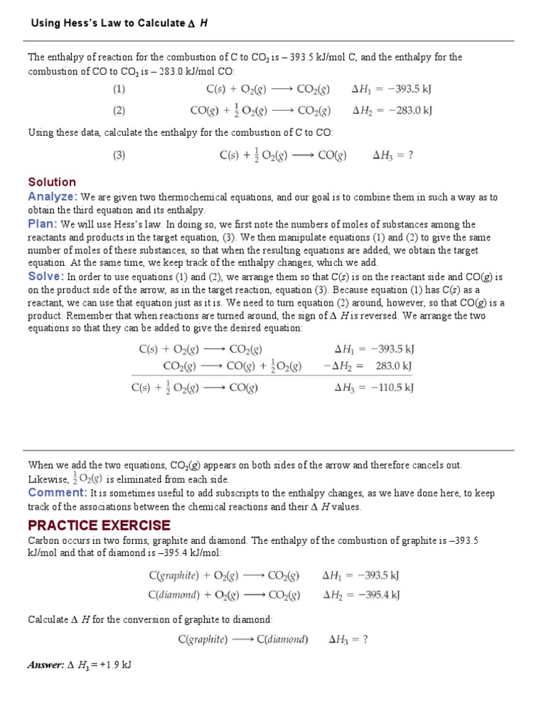 Thermochem Practice Problems | PDF | Enthalpy | Mole (Unit)
