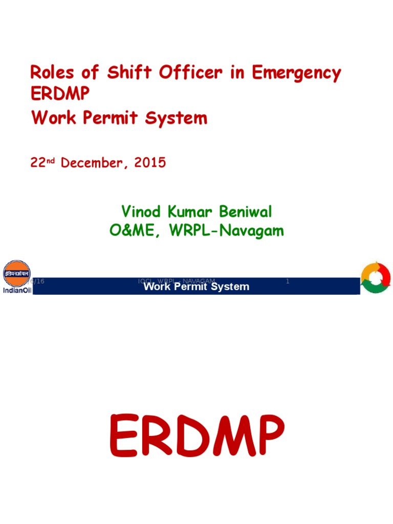 Work Permit System.pptx | Safety | Chemistry