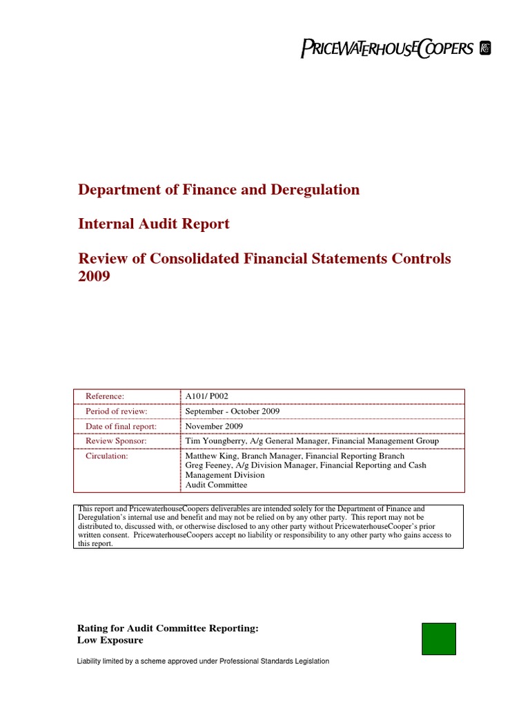 Internal Audit Report Sample | PDF | Internal Audit | Audit