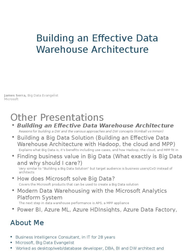 Datawarehouse Architecture | PDF | Data Warehouse | Areas Of Computer Science