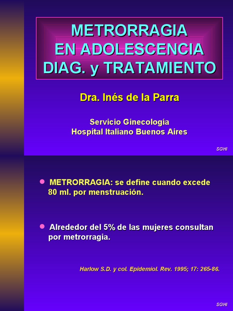Metrorragia en La Adolescencia | PDF | Coagulación | Estradiol