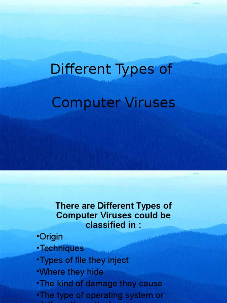 Different Types of Computer Viruses | PDF | Computer Virus | Spyware