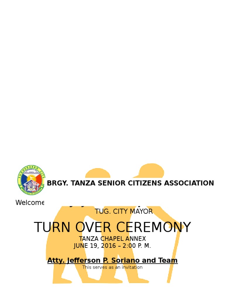 Turn Over Ceremony: Atty. Jefferson P. Soriano | PDF