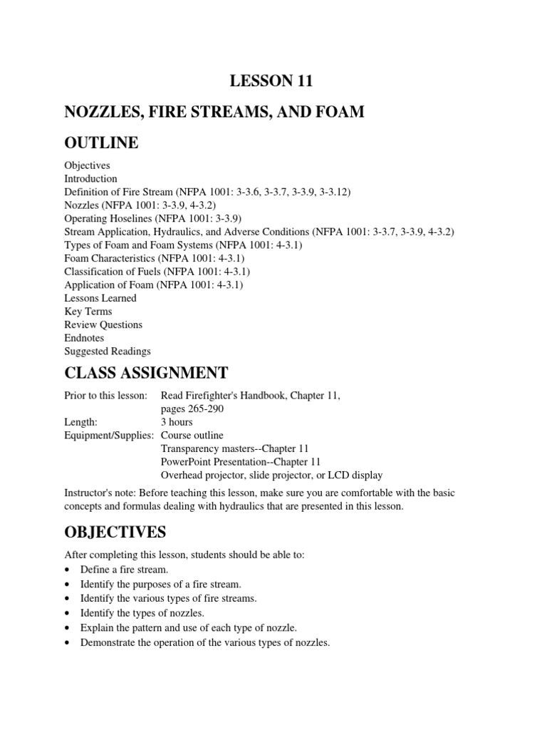 Nozzles Fire Streams and Foam | PDF | Pressure | Gases