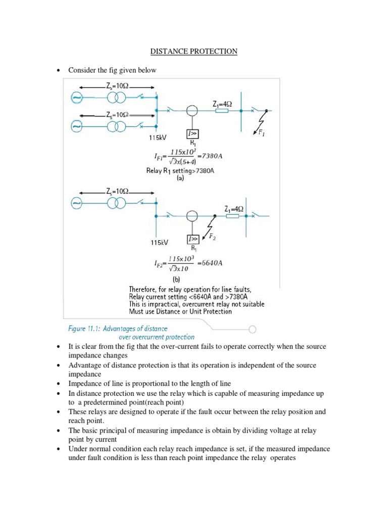 DISTANCE PROTECTION PRINCIPLES | PDF | Electrical Impedance | Relay