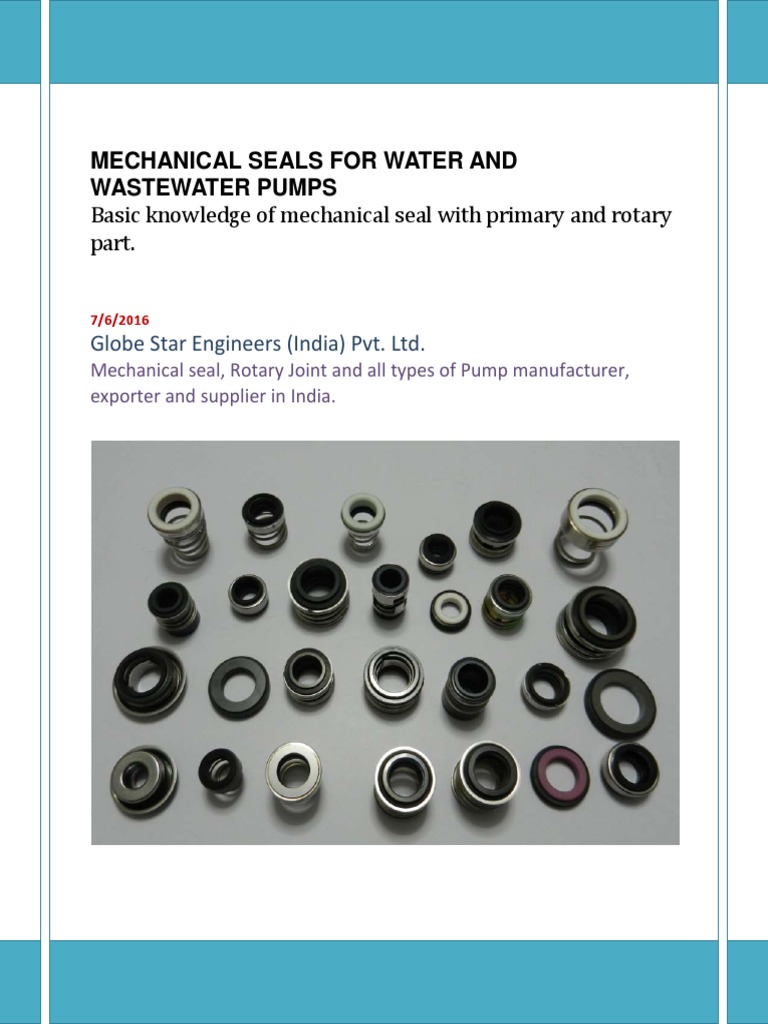 Main Elements of A Mechanical Seals | PDF