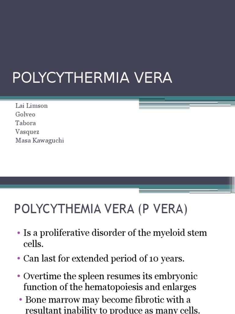 Polycythemia Vera Overview and Management | PDF | Wellness