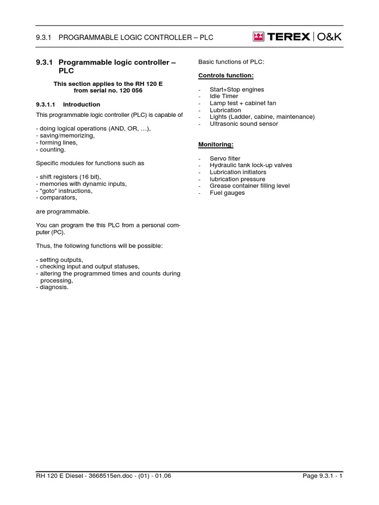 PLC-SPS Technical Handbook | PDF | Programmable Logic Controller ...